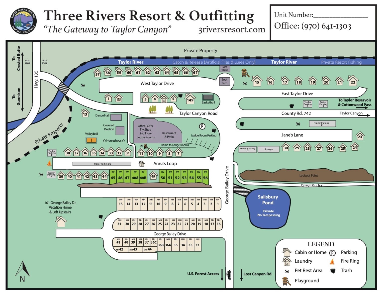 Map | Three Rivers Resort